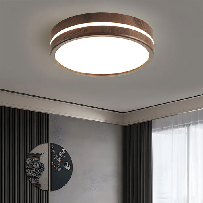 Round Wooden Ceiling Light – Misterlamp Melbourne