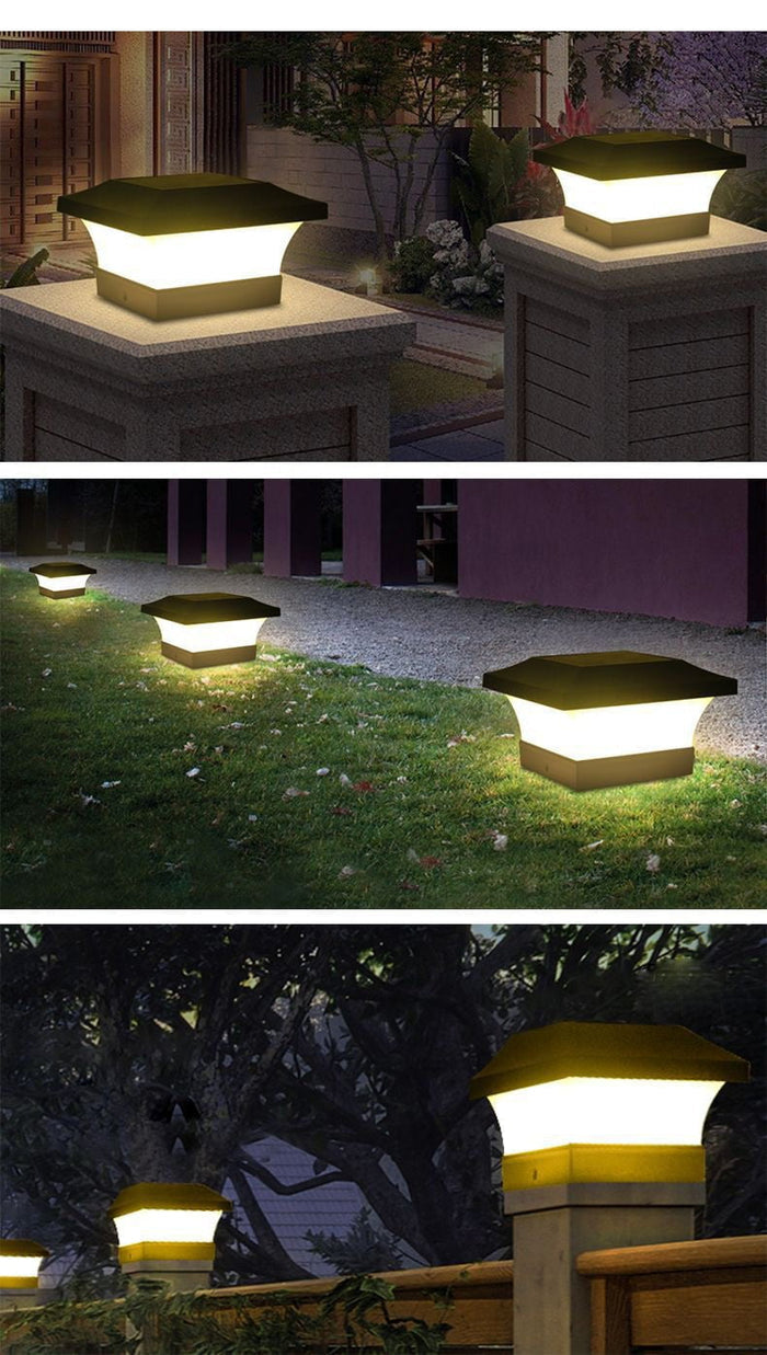 Nugee Short Light | Solar-Powered Column Light For Outdoors ...